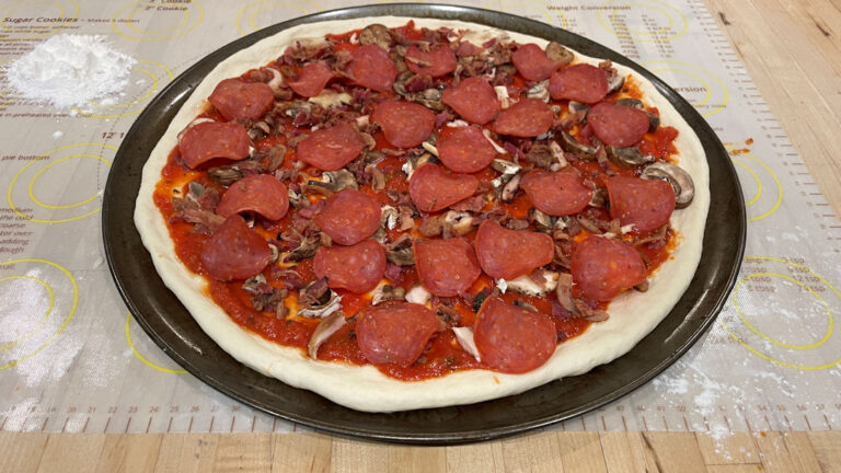 Homemade Canadian Pizza - Satisfying Slice