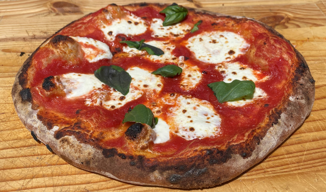 Neapolitan Margherita Pizza - Satisfying Slice