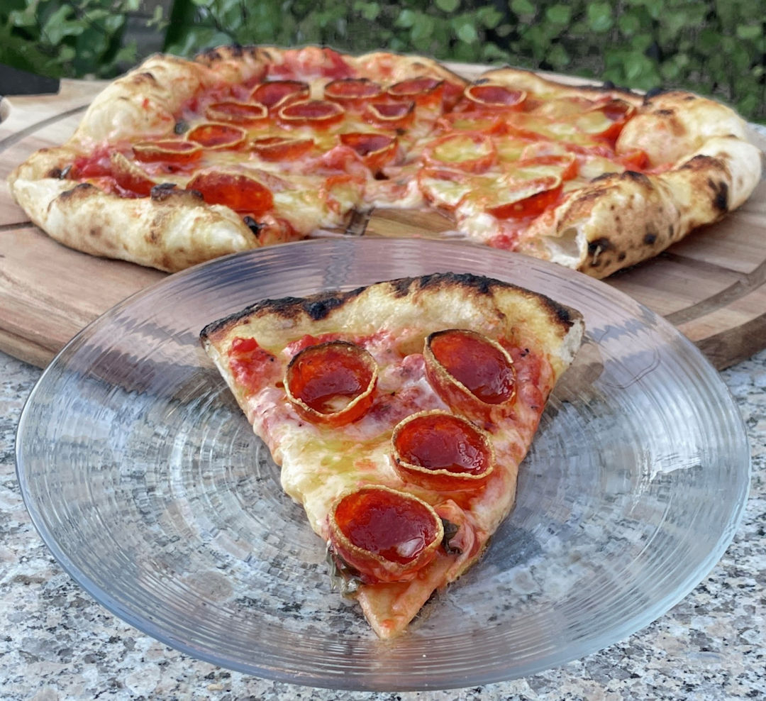 Thin Crust Pepperoni Pizza - Satisfying Slice