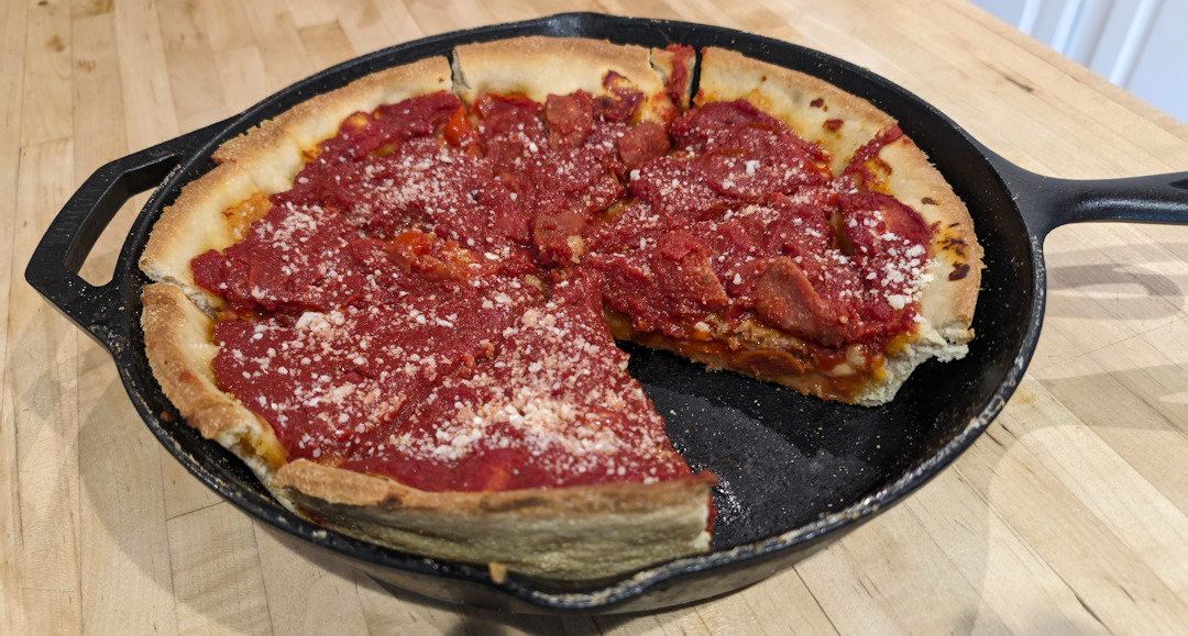 Chicago Deep Dish Pizza Recipe - Satisfying Slice